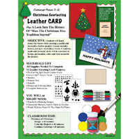 Christmas 2 Non Tooling Half Back Card Lesson Plan — Tandy Leather Europe