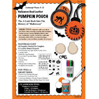 Halloween Non Tooling Pumpkin Pouch Lesson Plan — Tandy Leather Europe