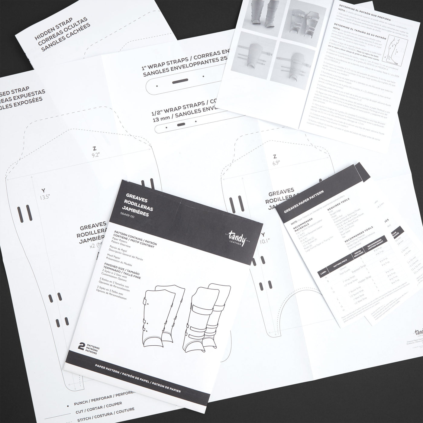 Greaves Paper Pattern — Tandy Leather Europe