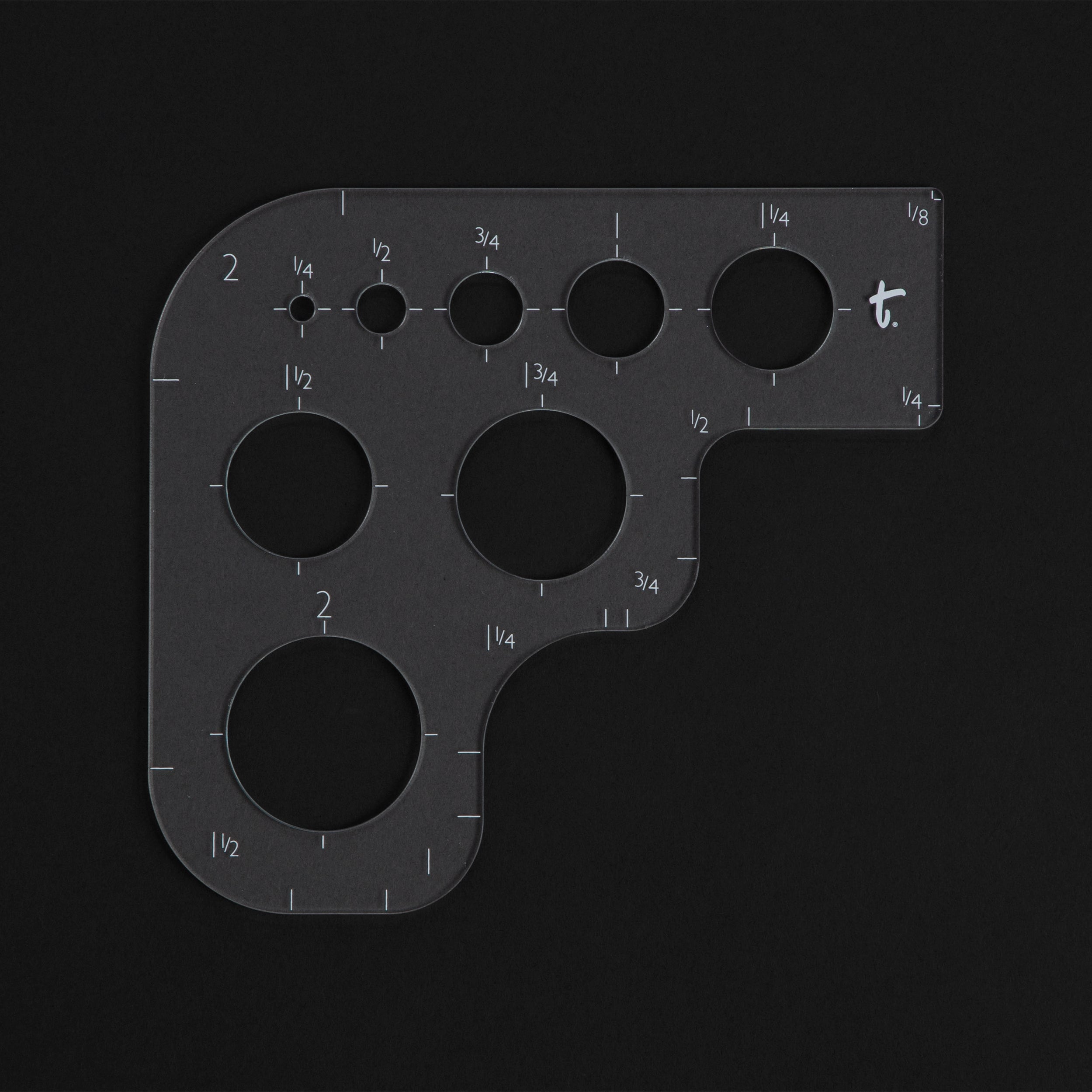 Circle & Radius Acrylic Template — Tandy Leather Europe
