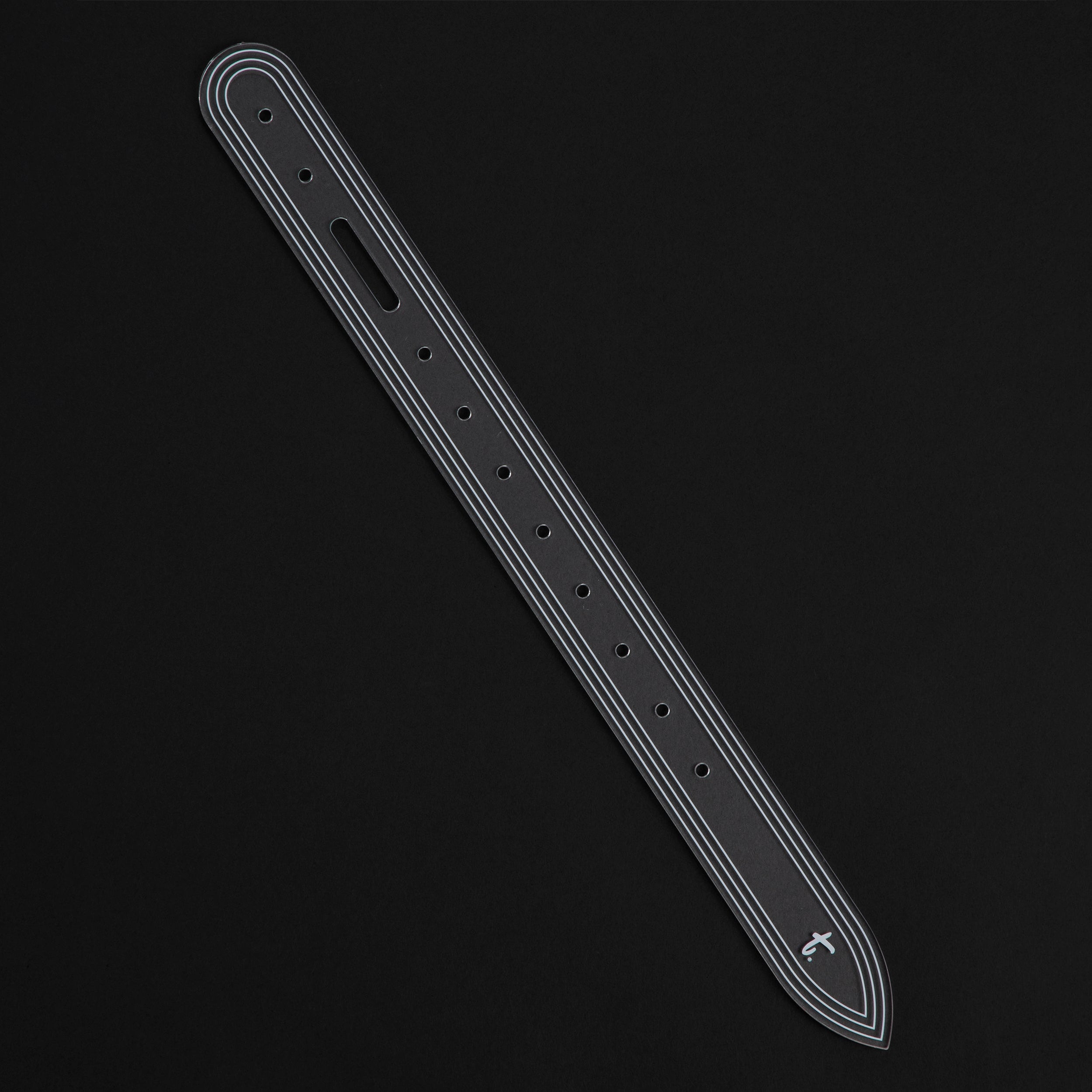 2-in-1 Belt Guide Acrylic Template — Tandy Leather Europe